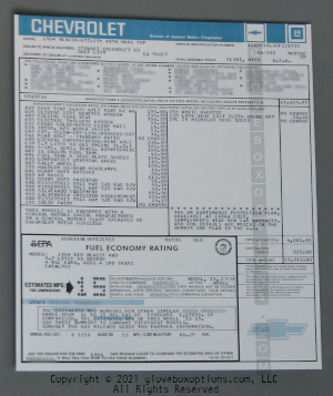 1973-1983 GM Pickup Products - Impact Printed Reproduction SPID and ...